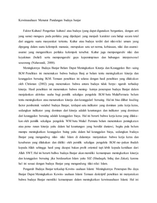 Agam dan budaya kwu | DOCX