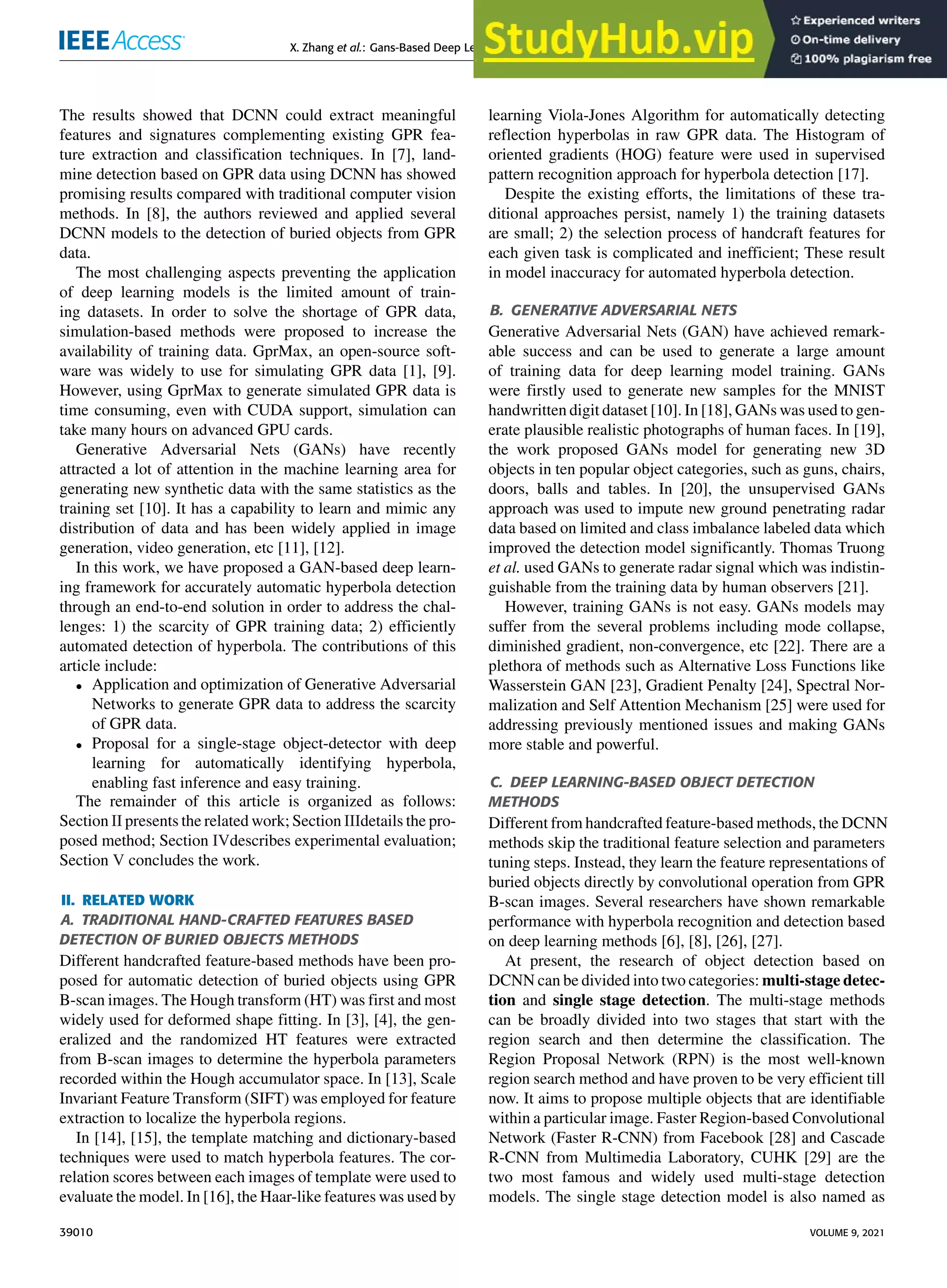 A Gans Based Deep Learning Framework For Automatic Subsurface Object Recognition From Ground