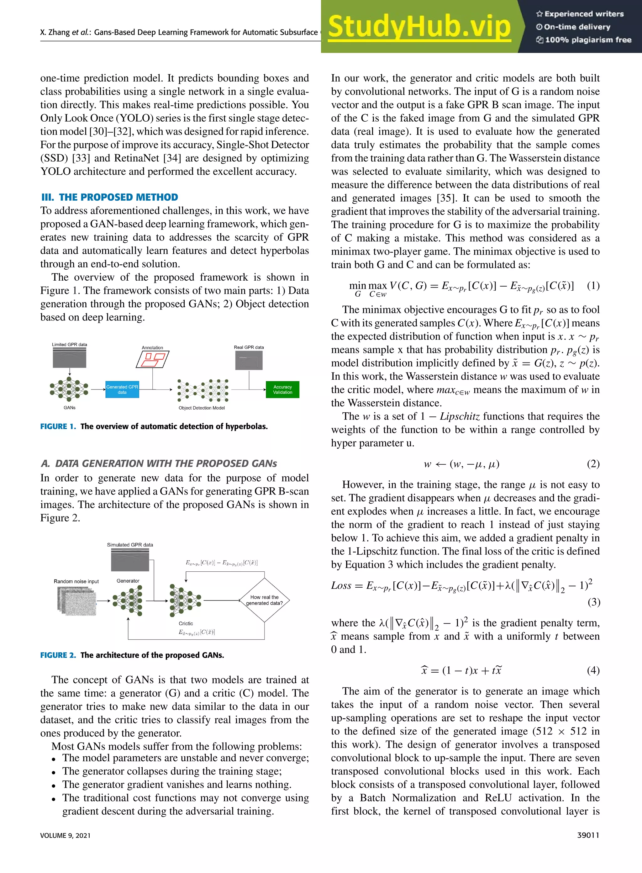 A Gans Based Deep Learning Framework For Automatic Subsurface Object Recognition From Ground