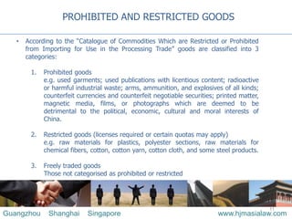 Agap conference 2012 importing goods into china - caroline berube, hjm ...