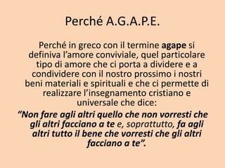AGAPE San Giovanni Rotondo | PPT