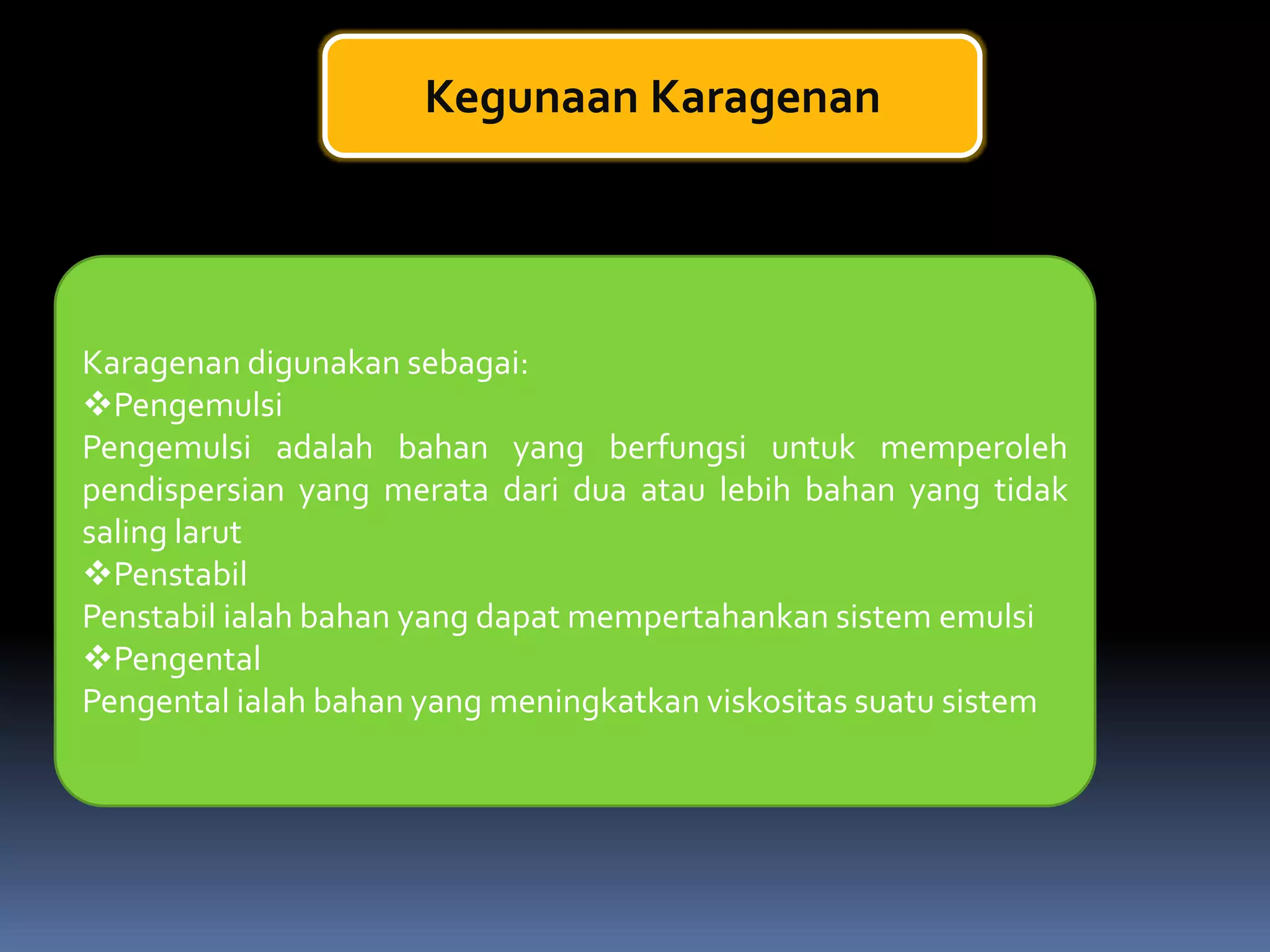 Koloid Agar-agar karagenan | PPTX