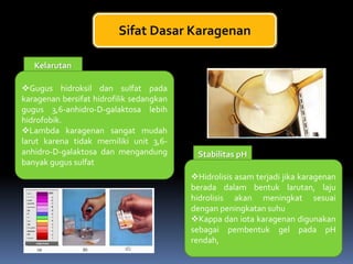 Koloid Agar-agar karagenan | PPTX