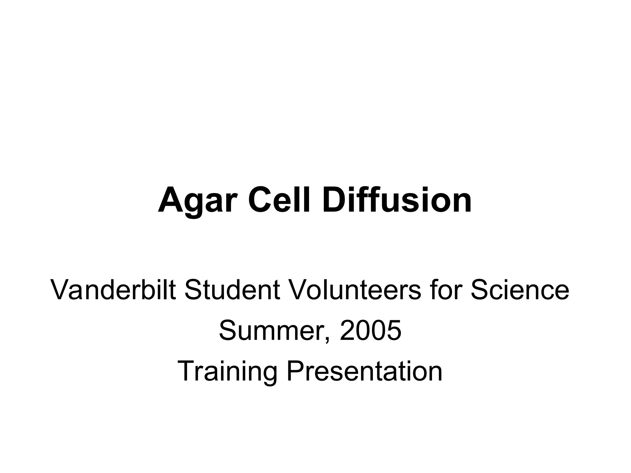 Agar-Cell-Diffusion.AS Biology Practical Resource | PPT