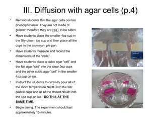 Agar-Cell-Diffusion.AS Biology Practical Resource | PPT