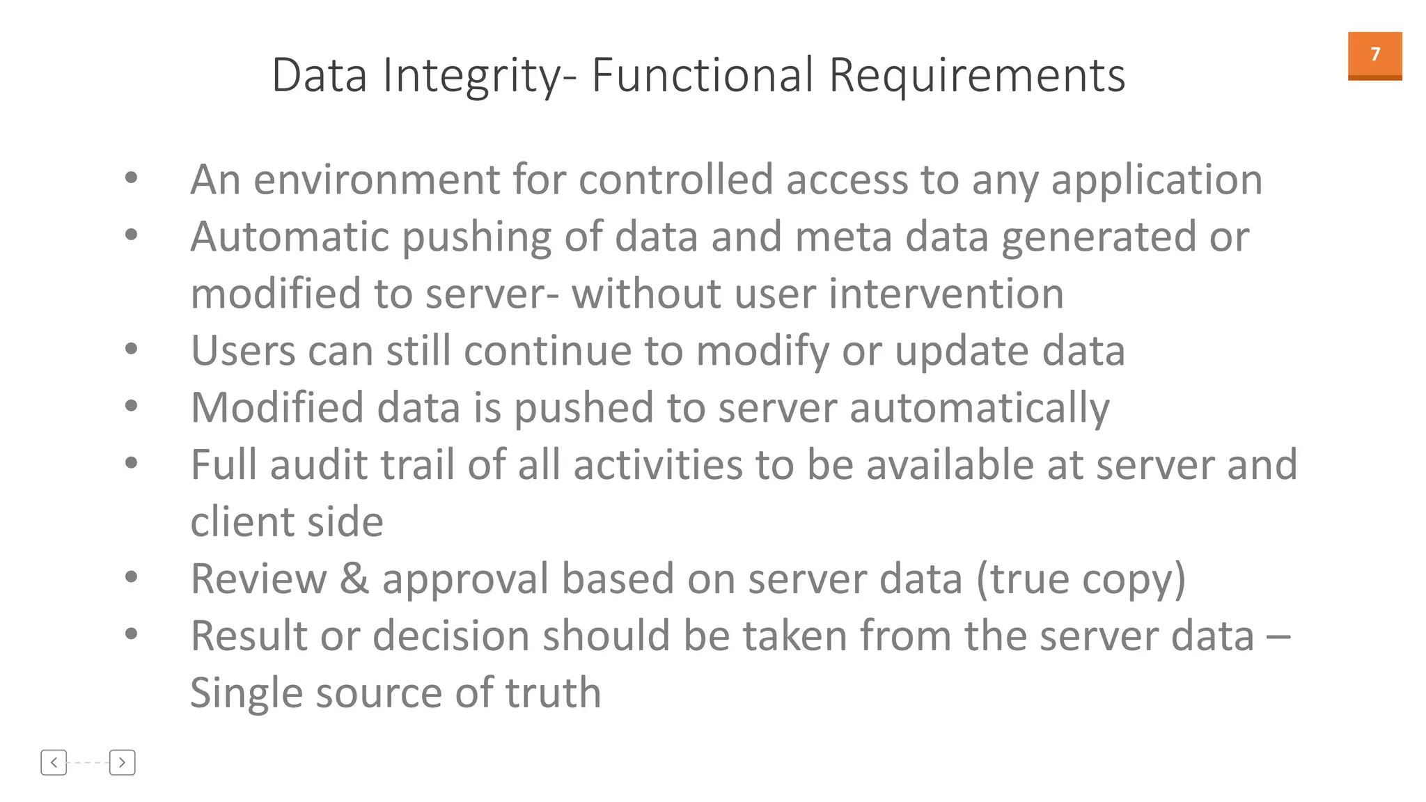 Agaram data integrity problem and solution | PPTX