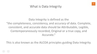 Agaram data integrity problem and solution | PPTX