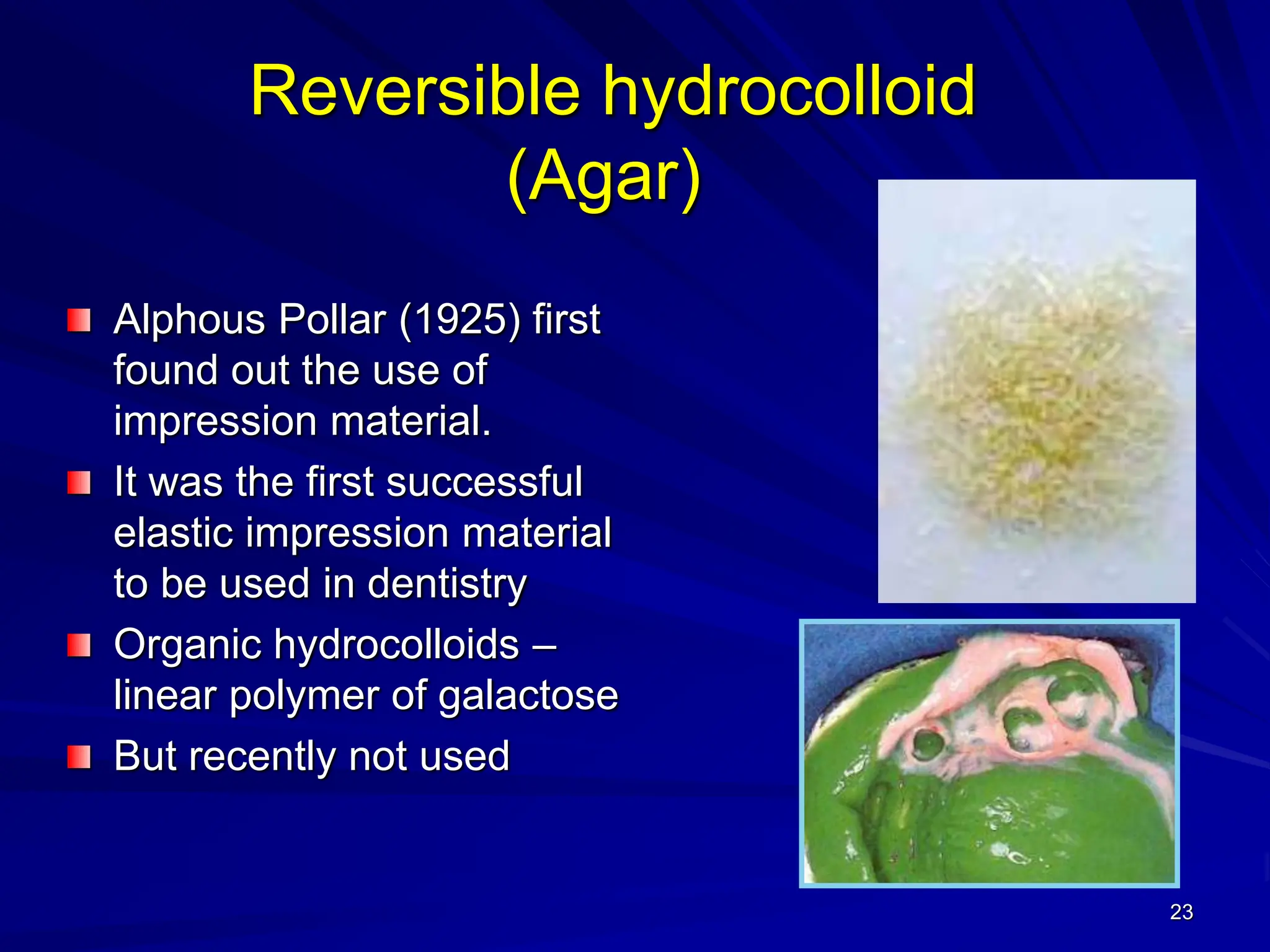 agar agar and alginate impression materials | PPT
