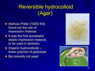 agar agar and alginate impression materials | PPT
