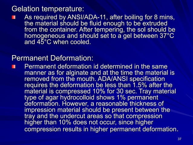 agar agar and alginate impression materials | PPT