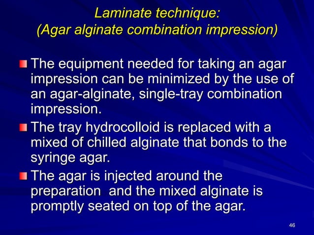 agar agar and alginate impression materials | PPT