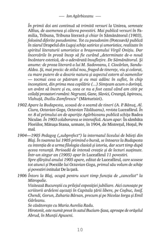 Agarbiceanu ion fefeleaga (tabel crono) | PDF