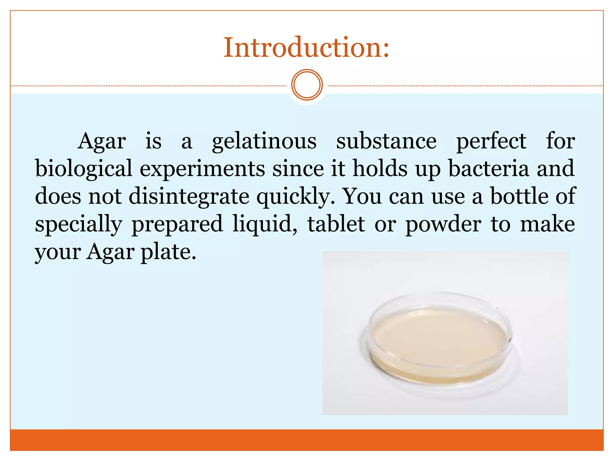 Agar Culture Medium | PPT
