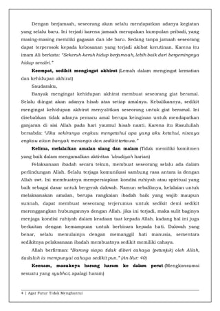 Agar futur tidak menghantui | DOCX