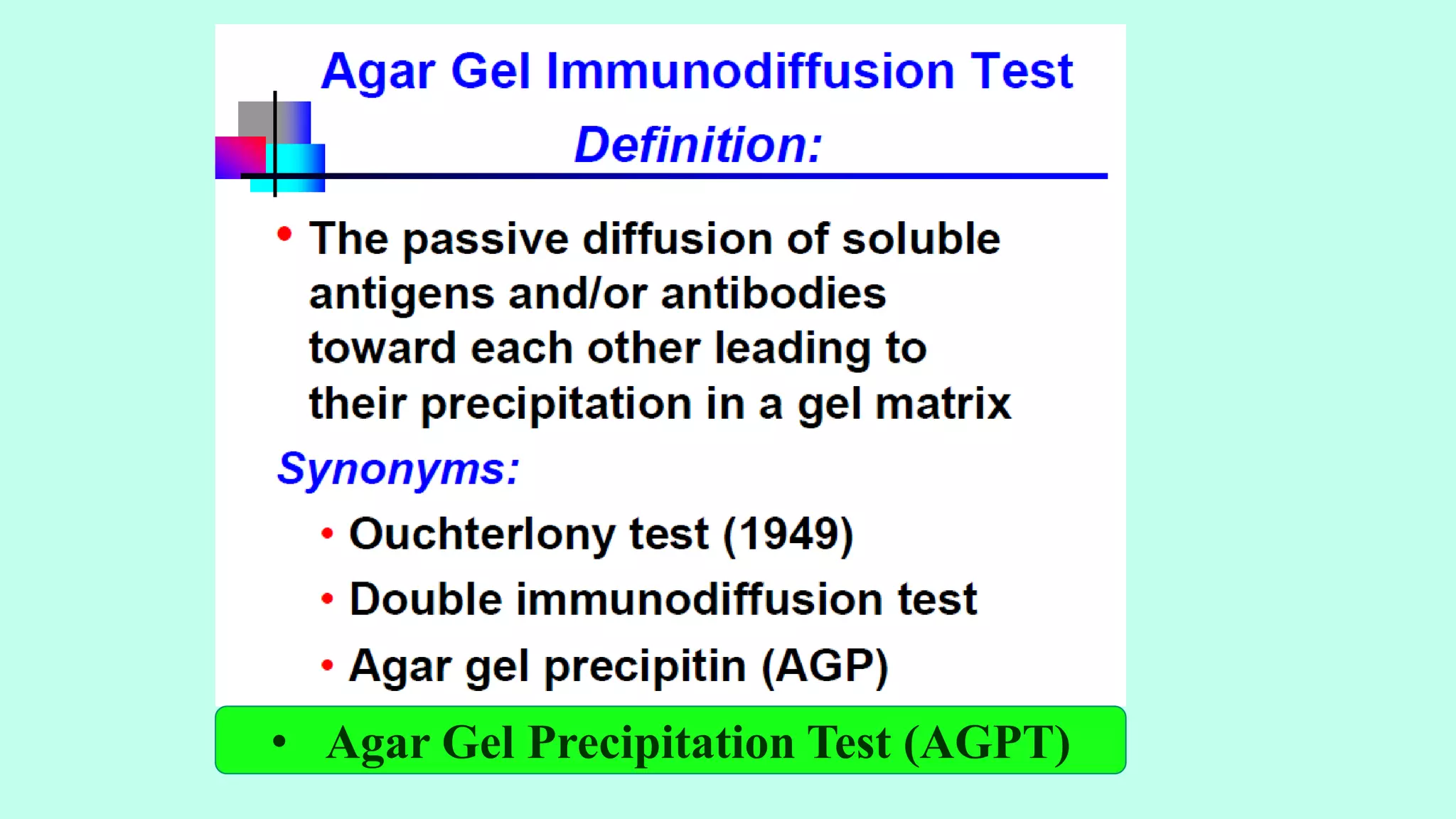 Agar Gel Precipitation Test (AGPT).pptx