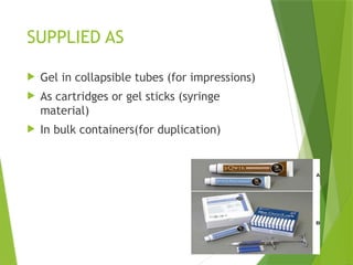 agar impression material 1st year.pNJptx | PPTX