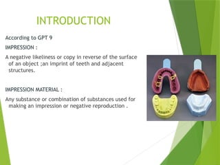 agar impression material 1st year.pNJptx | PPTX
