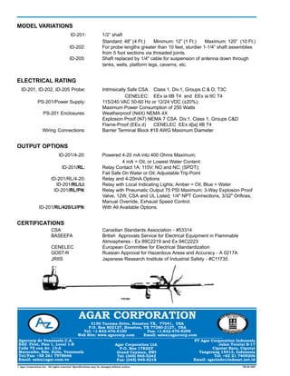 Agar interface probe200_ds | PDF