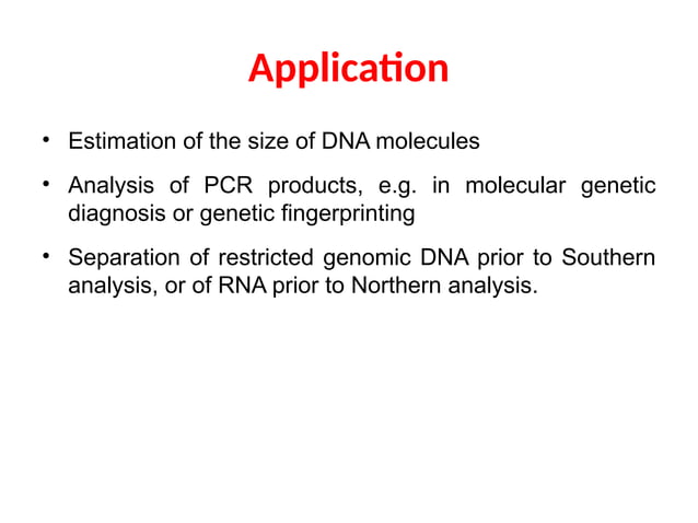 Protocols of DNA Agarose gel electrophoresis | PPTX