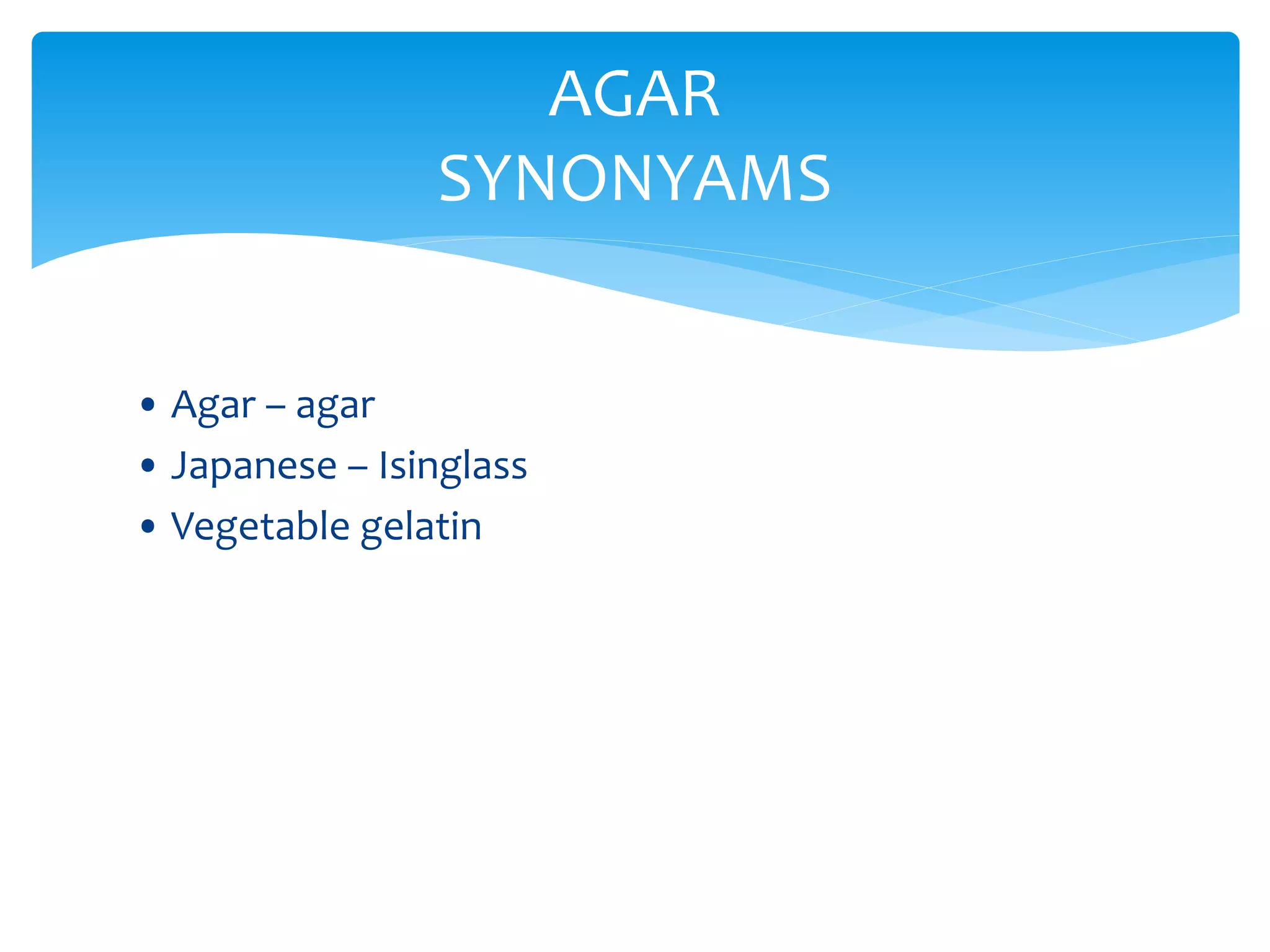 Agar ppt | PPTX