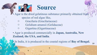 Agar-Agar I Carbohydrates I Presentation | PPTX