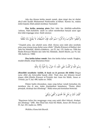 Agar rumah kita selalu dijauhi setan | PDF