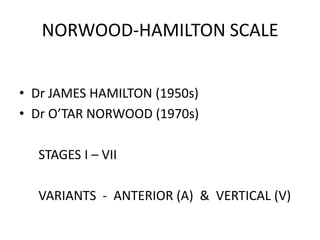 Grading Staging in Androgenetic Alopecia (Male Pattern Baldness) by ...