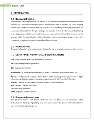 SRS For Online Store | PDF