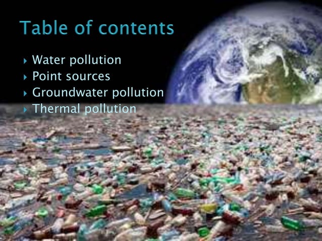 Water pollution Group6 | PPTX