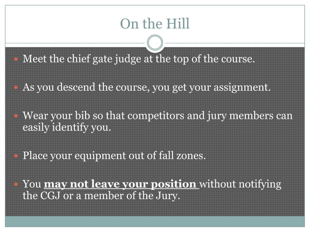 A Gate Judge | PPT