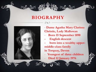 Agatha christie | PPTX