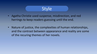 Biography and works of Agatha Christie.pptx