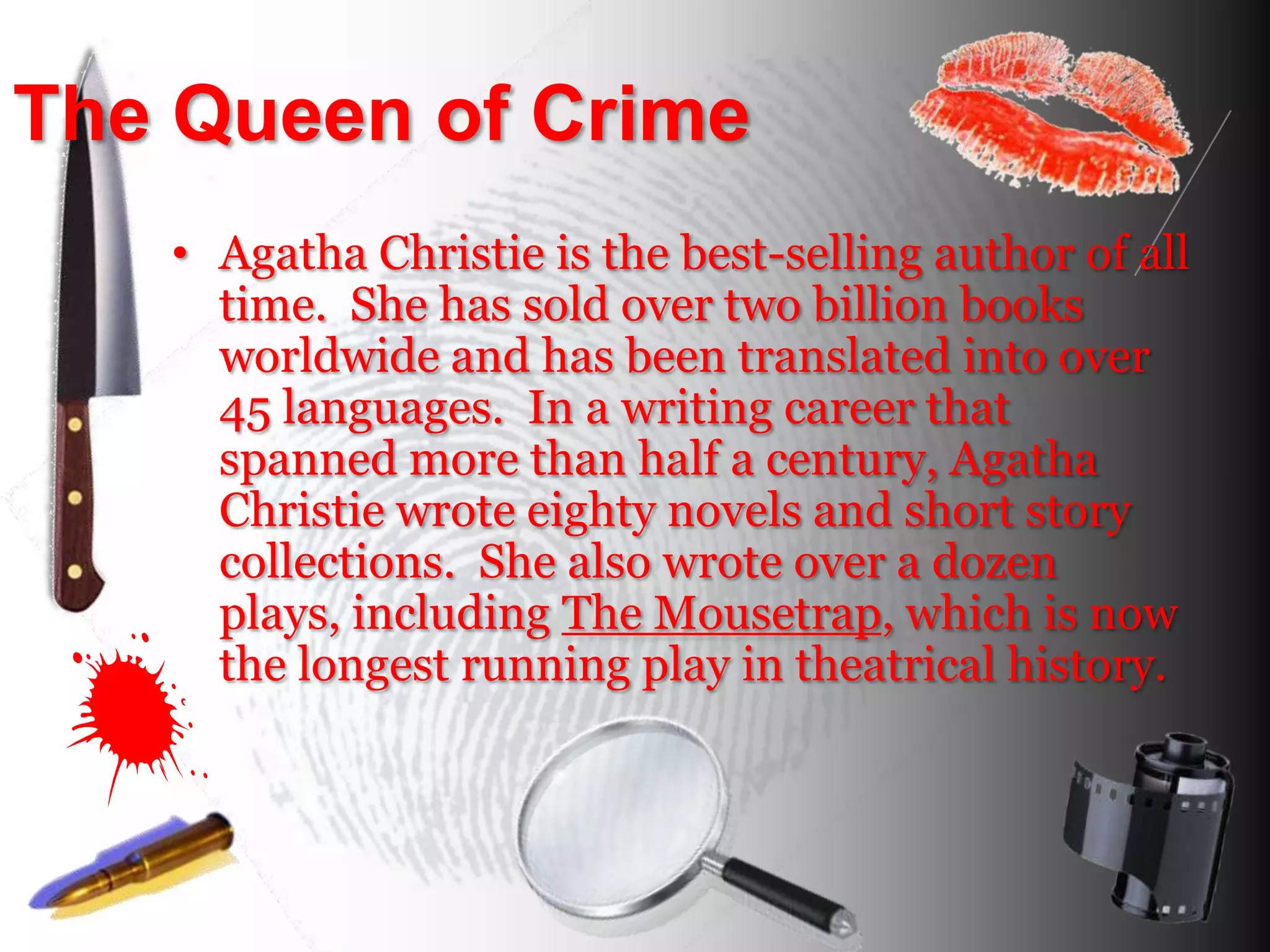 Agatha christie intro | PPT