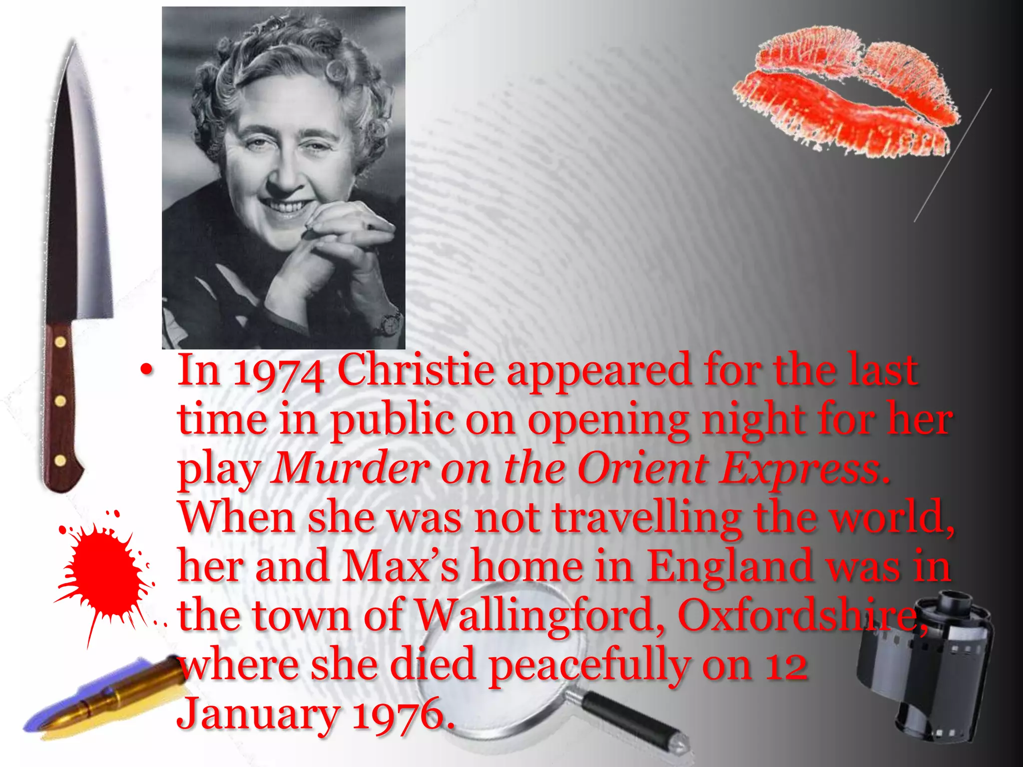 Agatha christie intro | PPT