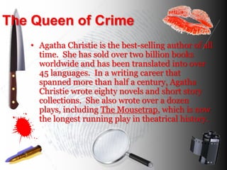 Agatha christie intro | PPTX