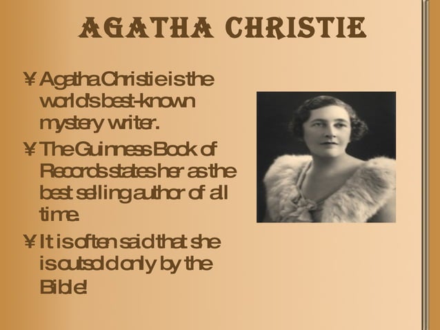 Agatha Christie | PPT