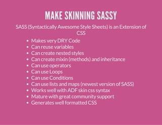 @Agawish creating a stunning ui with oracle adf faces, using sass | PDF