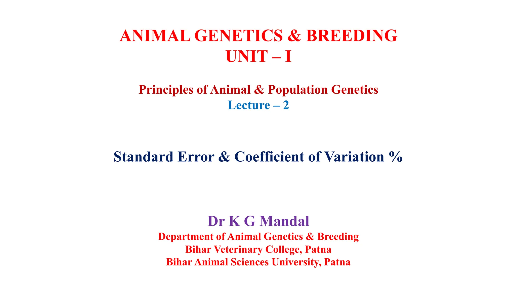 animal genetics and breeding AGB-Unit-I.pptx