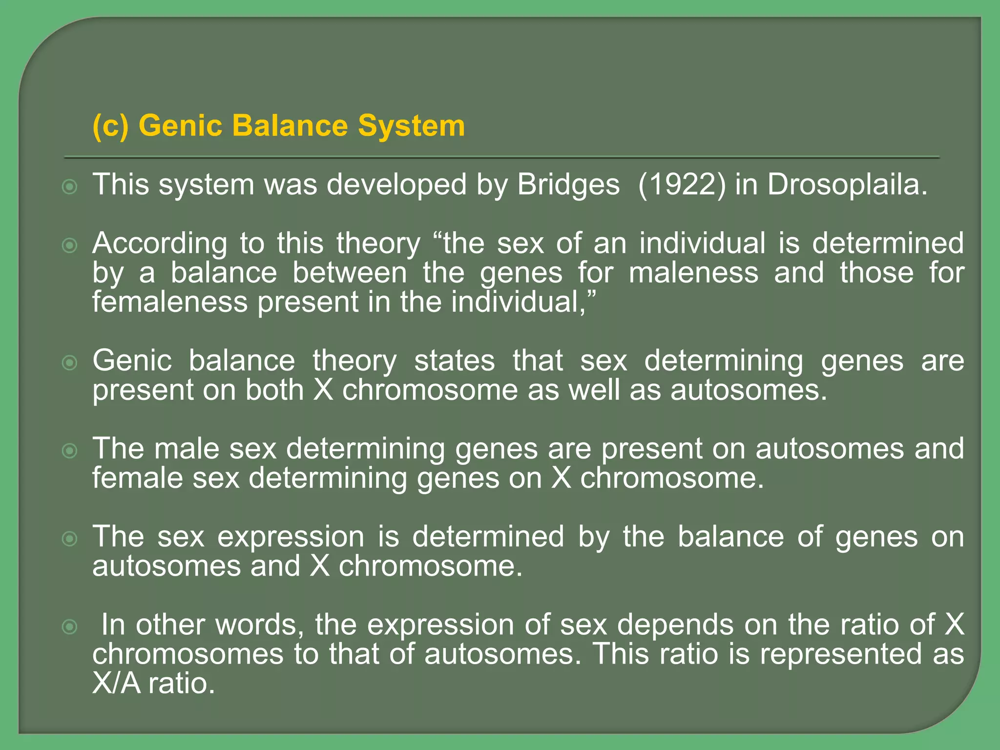 sex determination | PPTX