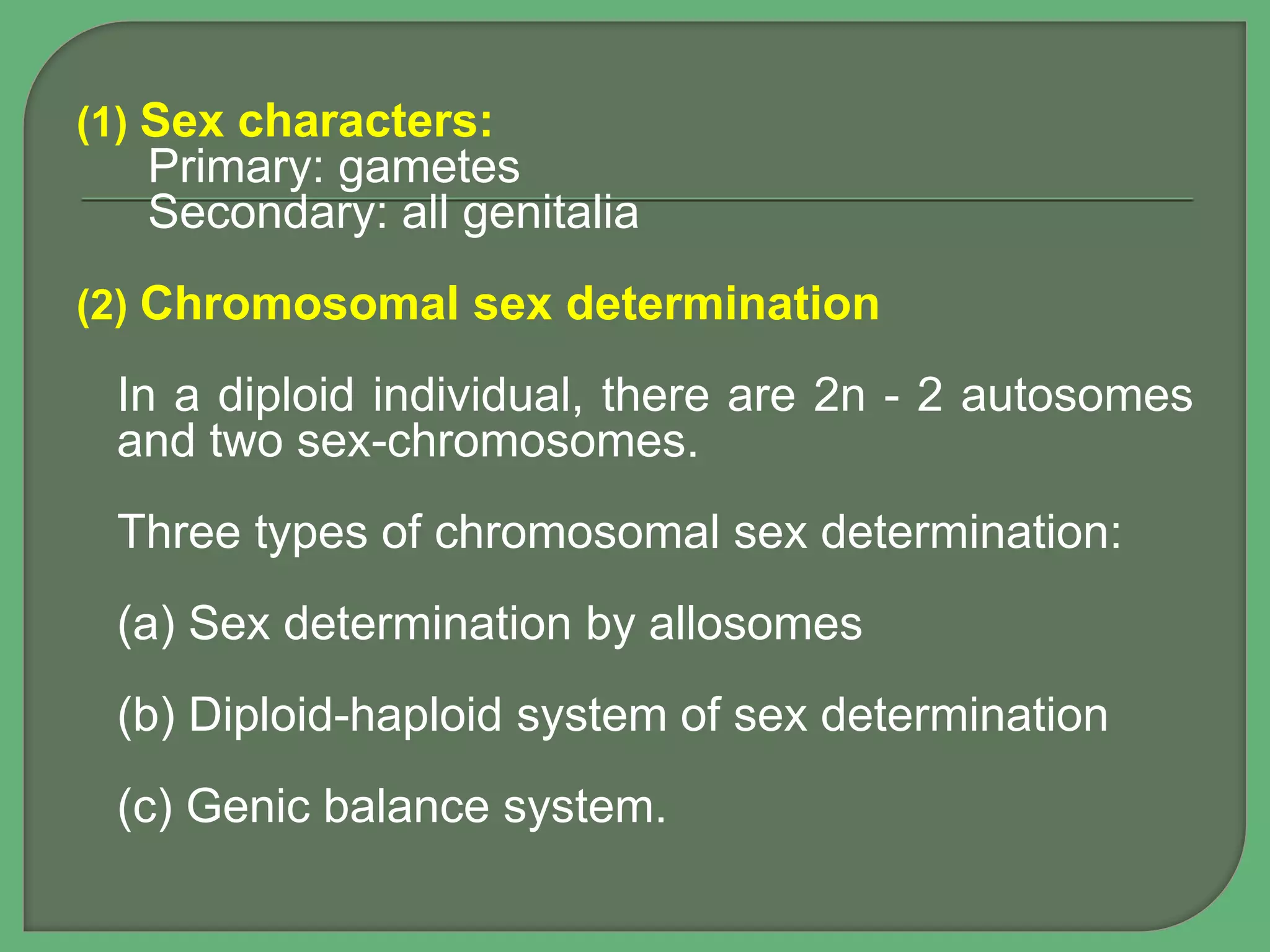 sex determination | PPTX