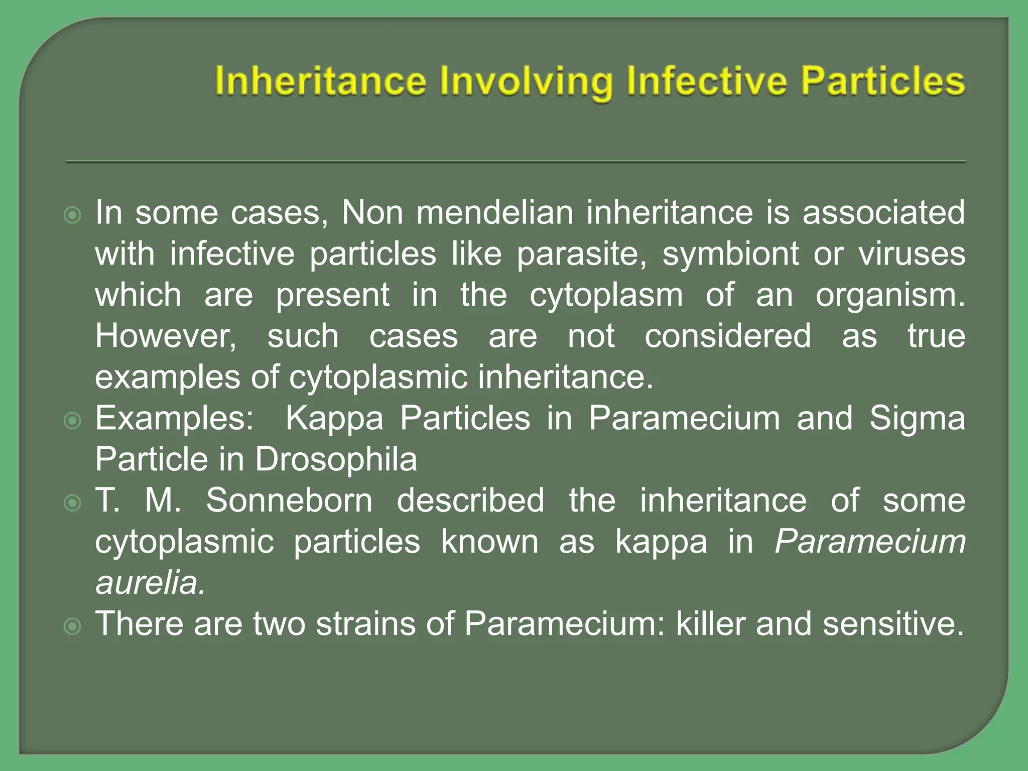 Cytoplasmic inheritance | PPTX