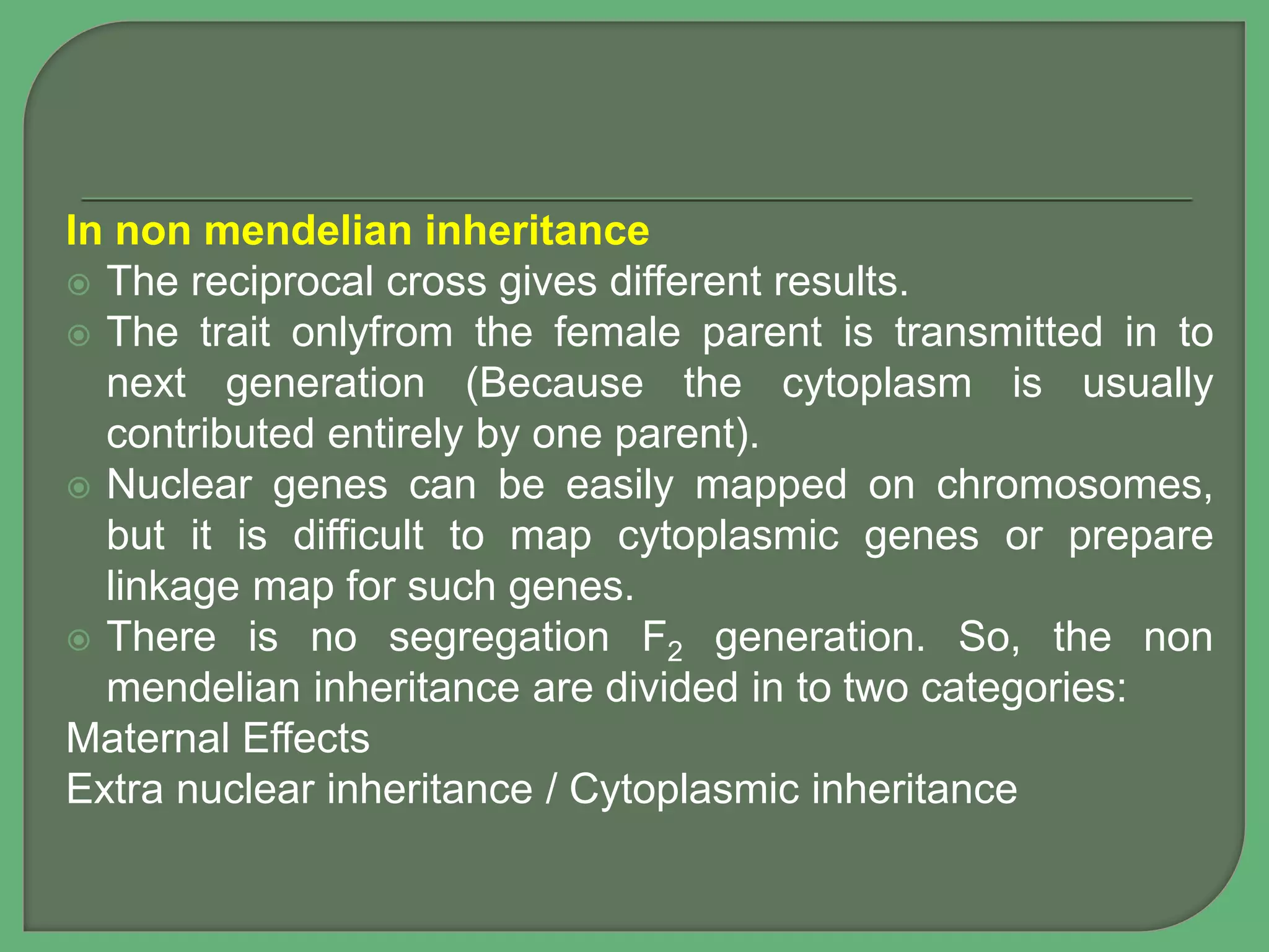 Cytoplasmic inheritance | PPTX