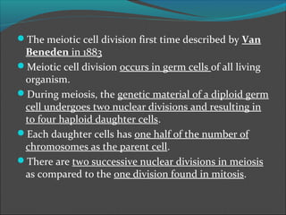 Meiosis Powerpoint High School