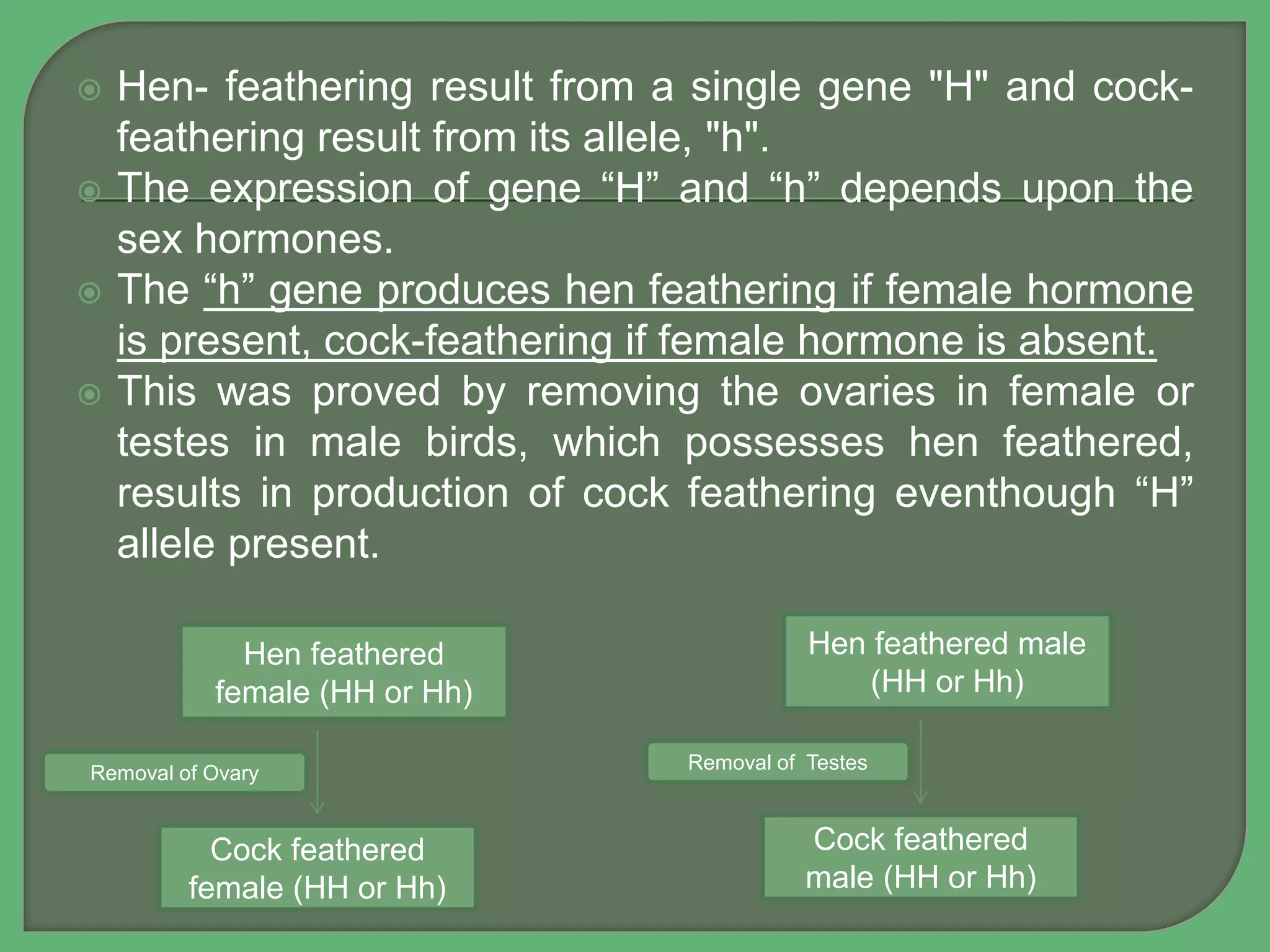 sex linked inheritance, Sex Influence inheritance and sex limited ...