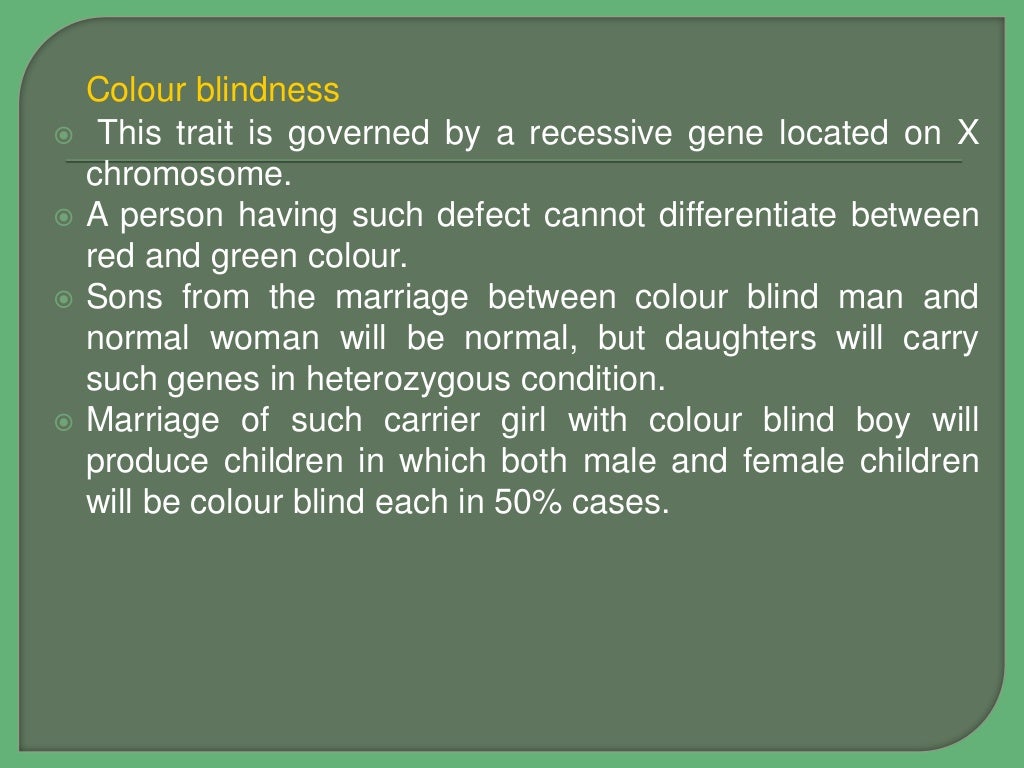 Sex Linked Inheritance Sex Influence Inheritance And Sex Limited Cha…