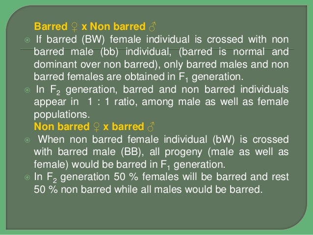 Sex Linked Inheritance Sex Influence Inheritance And Sex Limited Cha…