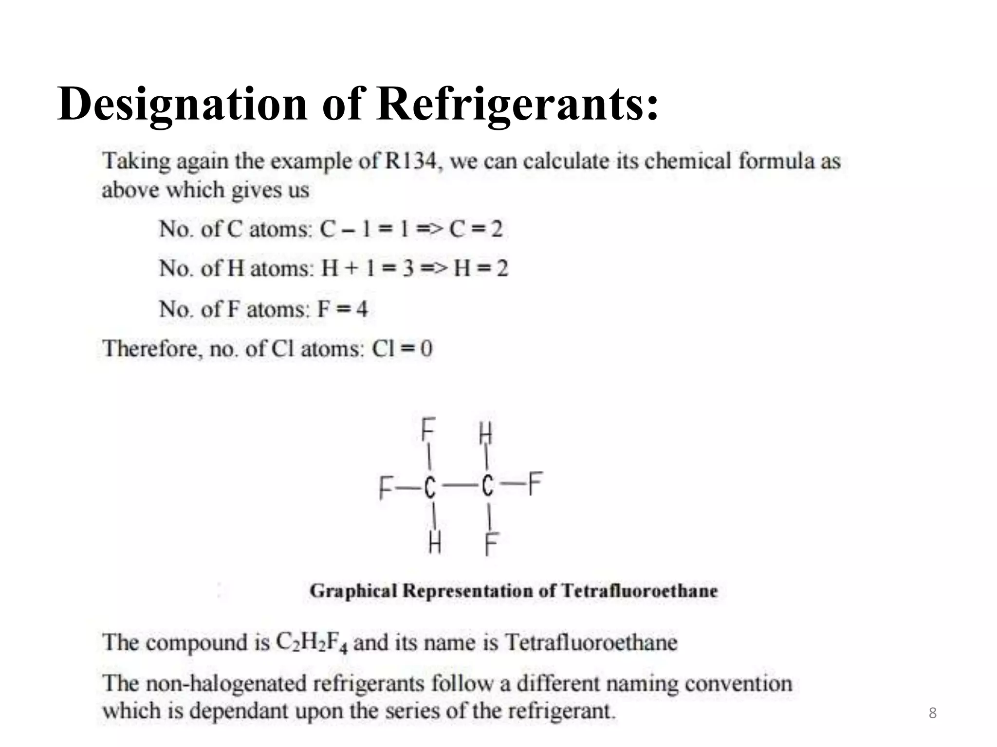 Refrigerants used in Refrigeration System | PPTX