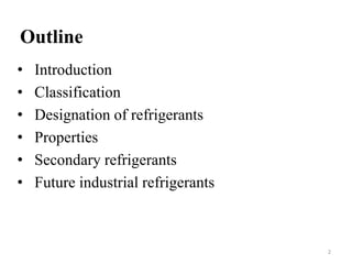 Refrigerants used in Refrigeration System | PPTX