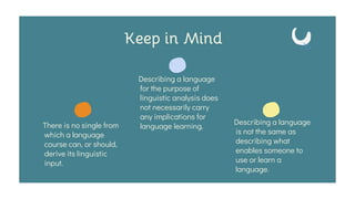 LANGUAGE DESCRIPTIONS | PPTX
