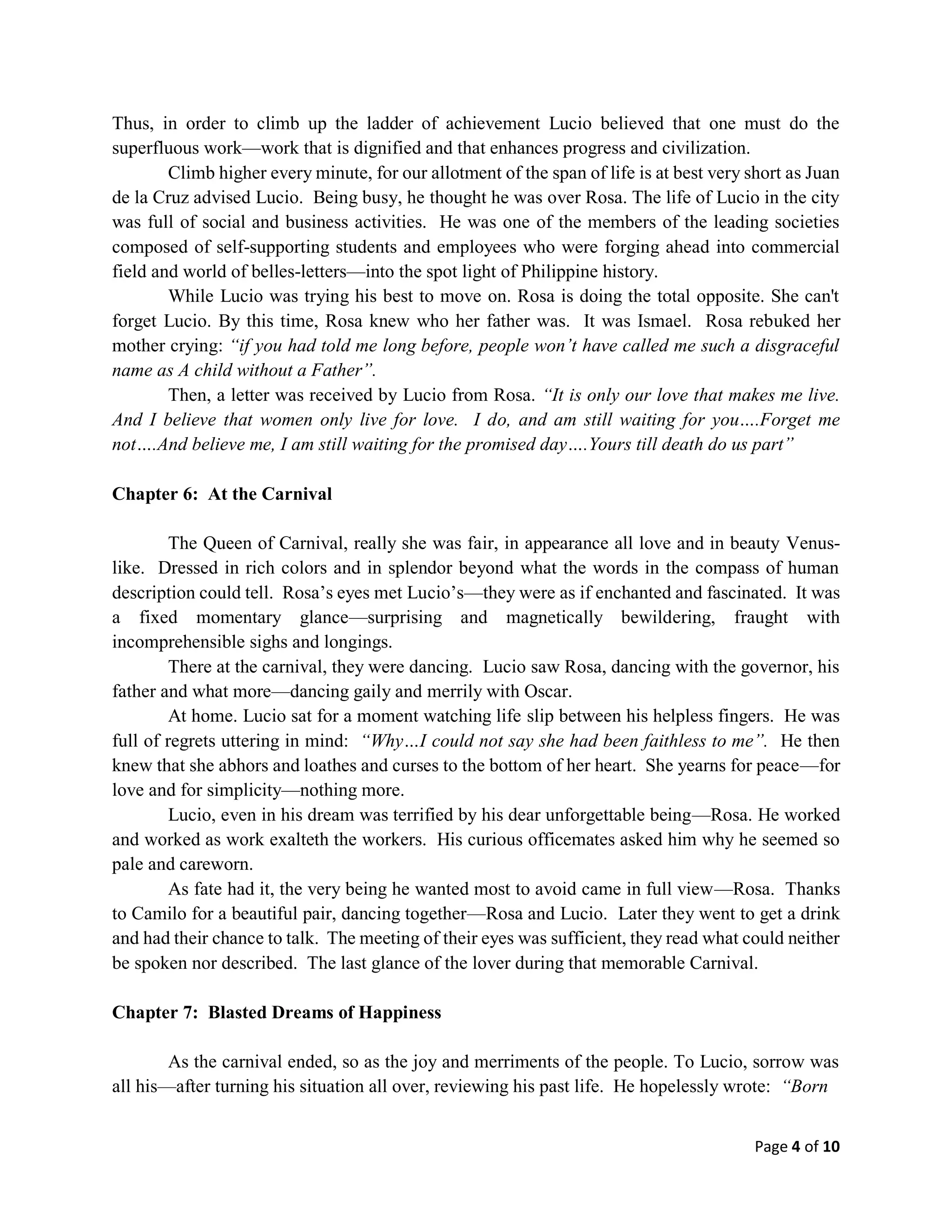 novel analysis: a child of sorrow | PDF